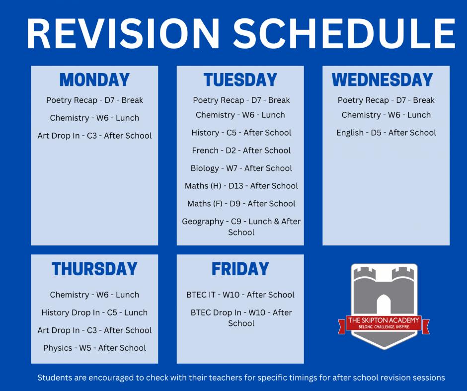 The Skipton Academy Year 11 Revision A Guide To Success
